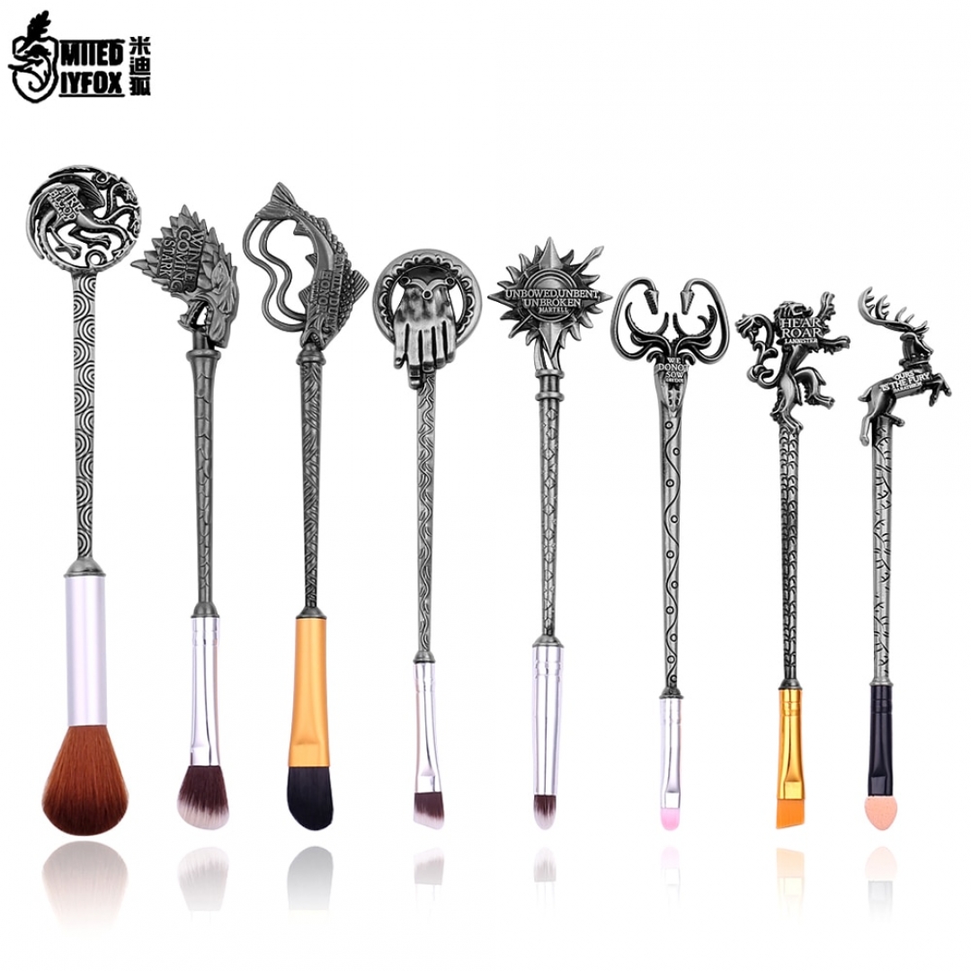 5 Color Game of Thrones Makeup Brush Set - Urban Collectives